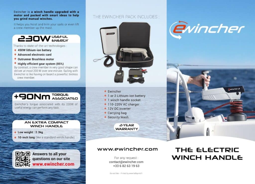 The Ewincher 2, the electric winch handle for your sailboat